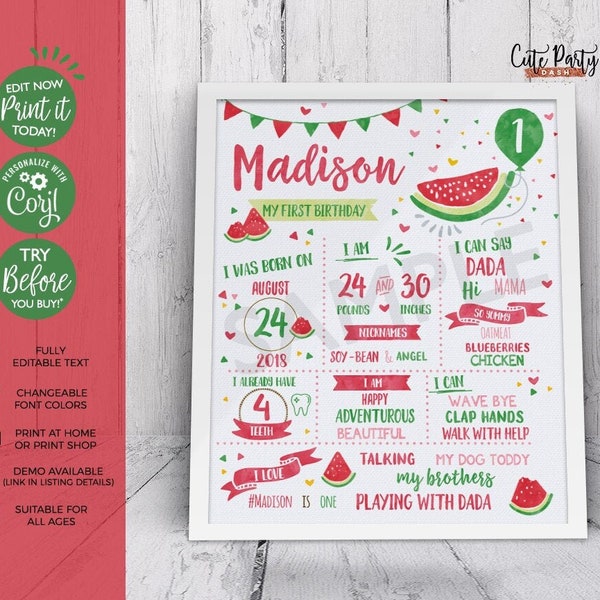 Watermelon Poster - Etsy