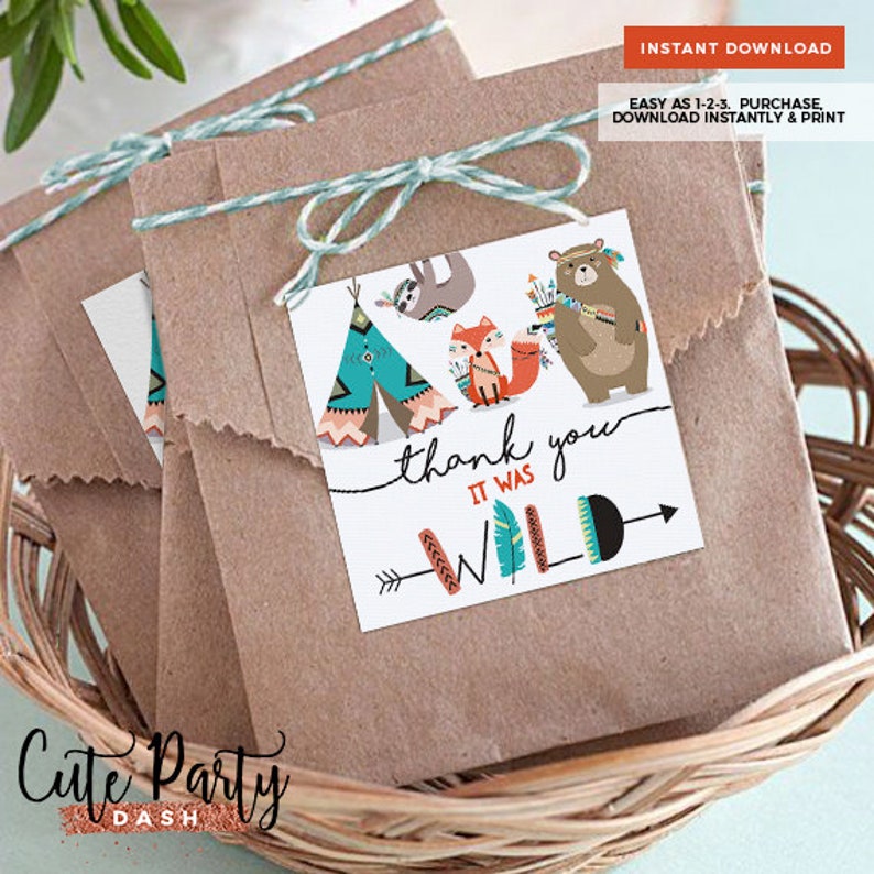 INSTANT DOWNLOAD EDITABLE Wild One First Birthday Food Cards - Etsy