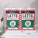 Editable Christmas Thanks a Latte Christmas Coffee Gift Card Holder ...