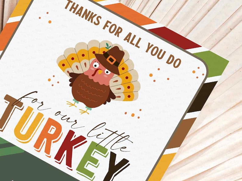 Editable Teacher Thanksgiving Gift Card Holder Template Thank - Etsy