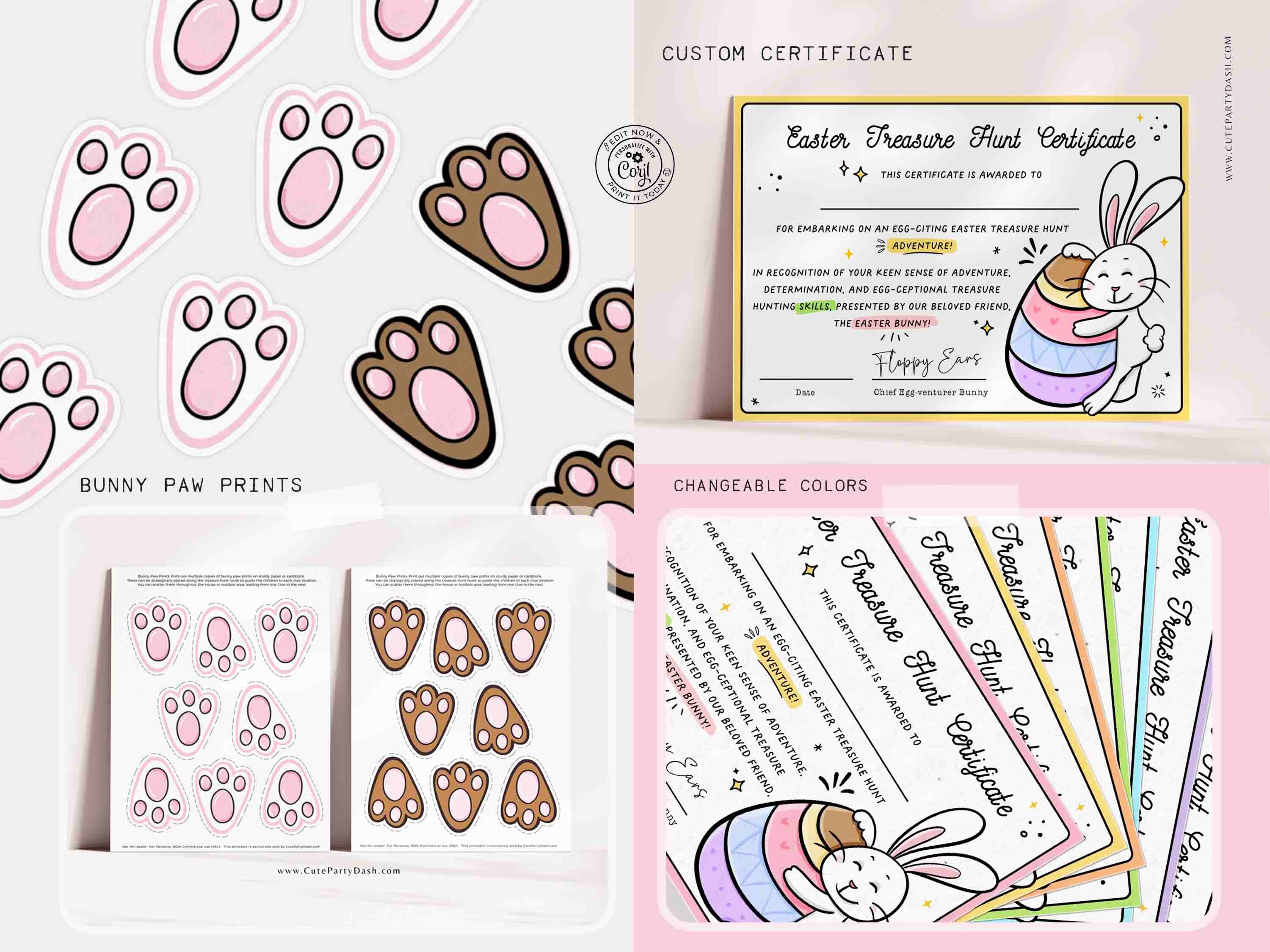 Indoor Easter Egg Hunt: Editable Scavenger Hunt Game (instant Download ...