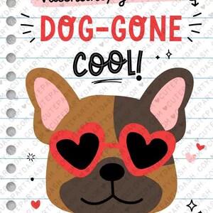Printable Dog Valentine's Day Cards Printable INSTANT DOWNLOAD ...