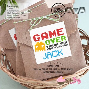 INSTANT DOWNLOAD - EDITABLE Video Game Party Invitation Video Game ...