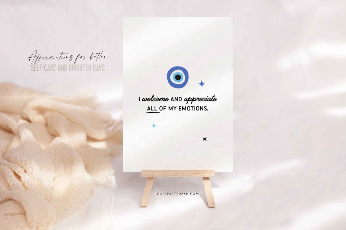 62 Self-care Daily Affirmation Cards Printable Positive - Etsy