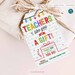 Christmas Teacher Thank You Tag Holiday Appreciation Gift - Etsy