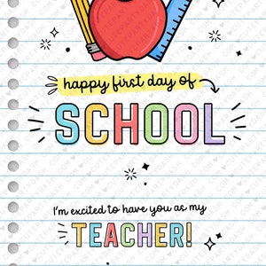 Editable Happy First Day of School Gift Card Holder Welcome Back to ...