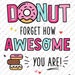 Donuts Valentine's Day Gift Tag Printable INSTANT DOWNLOAD Kids ...