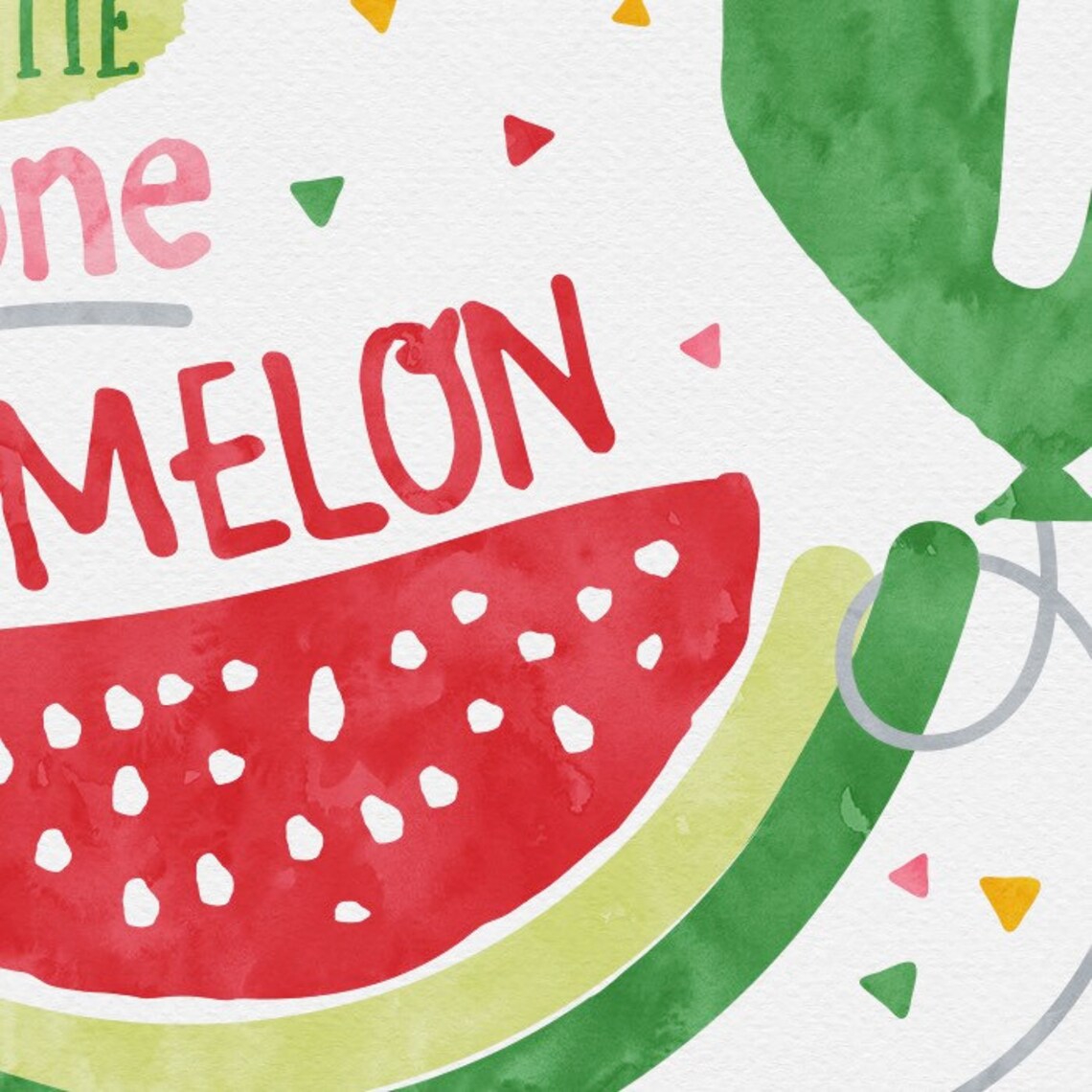 INSTANT DOWNLOAD EDITABLE Watermelon Birthday Invitation One | Etsy
