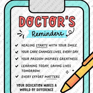 Doctor's Day Gift Tags Printable INSTANT DOWNLOAD Editable National ...