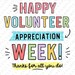 Volunteer Appreciation Gift Tag Editable Employee Appreciation Week ...