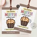 Editable We Would Be Muffin Without You Gift Tags, Printable Staff ...
