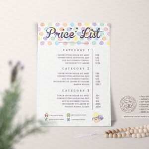 Order Form Template Editable, INSTANT DOWNLOAD, Printable Small ...