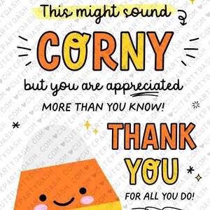 Candy Corn Halloween Favor Tag Printable INSTANT DOWNLOAD Halloween ...