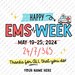 EMS Week Printable Gift Tag INSTANT DOWNLOAD Editable Happy Emergency ...