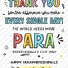 Paraprofessionals Day Gift Tags Printable INSTANT DOWNLOAD Editable ...