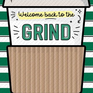 Editable Welcome Back to the Grind School Teacher Gift Card Holder ...
