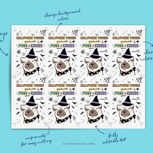 Halloween Gift Tag Printable Template INSTANT DOWNLOAD Happy Halloween ...
