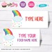 INSTANT DOWNLOAD, Editable Colorful Rainbow Birthday Decor, Rainbow ...