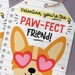 Printable Dog Valentine's Day Card Printable INSTANT DOWNLOAD Classroom ...