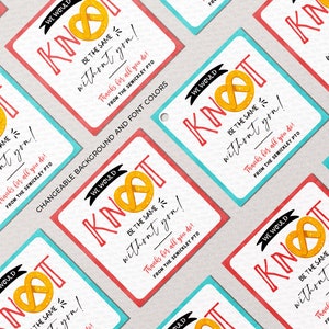 Pretzel Gift Tag Printable INSTANT DOWNLOAD Knot Be the Same Without ...