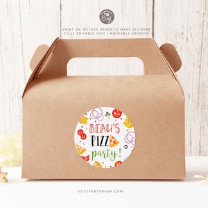 INSTANT DOWNLOAD, Pizza Party Thank You Card Printable, Pizza Making ...