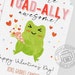 EDITABLE You Are Toadally Awesome Valentine's Day Tag, Non-candy Frog ...