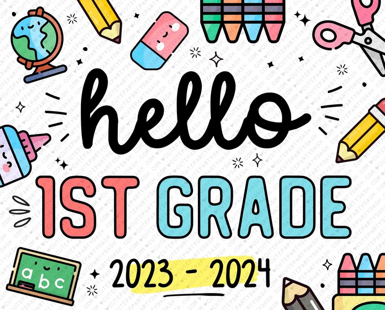 Editable First Day of School Sign: Chalkboard Printable (digital ...