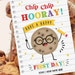 EDITABLE Chip Chip Hooray Happy First Day of School Gift Tag Printable ...