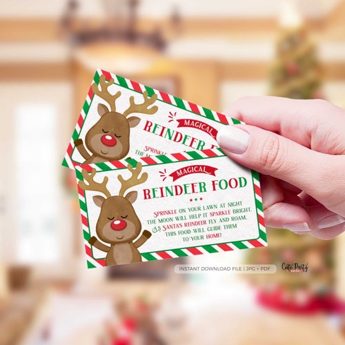 Printable Magical Blend Reindeer Food Tag Instant Download - Etsy