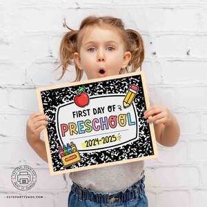 Editable Back to Preschool Sign Bundle Printable INSTANT DOWNLOAD ...