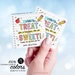 Teacher Appreciation Gift Tag: Editable Treat Label (digital Download ...