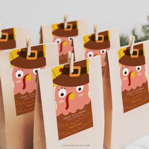 Gobble 'til You Wobble Gift Tag, Thanksgiving Favor Tag, Editable ...