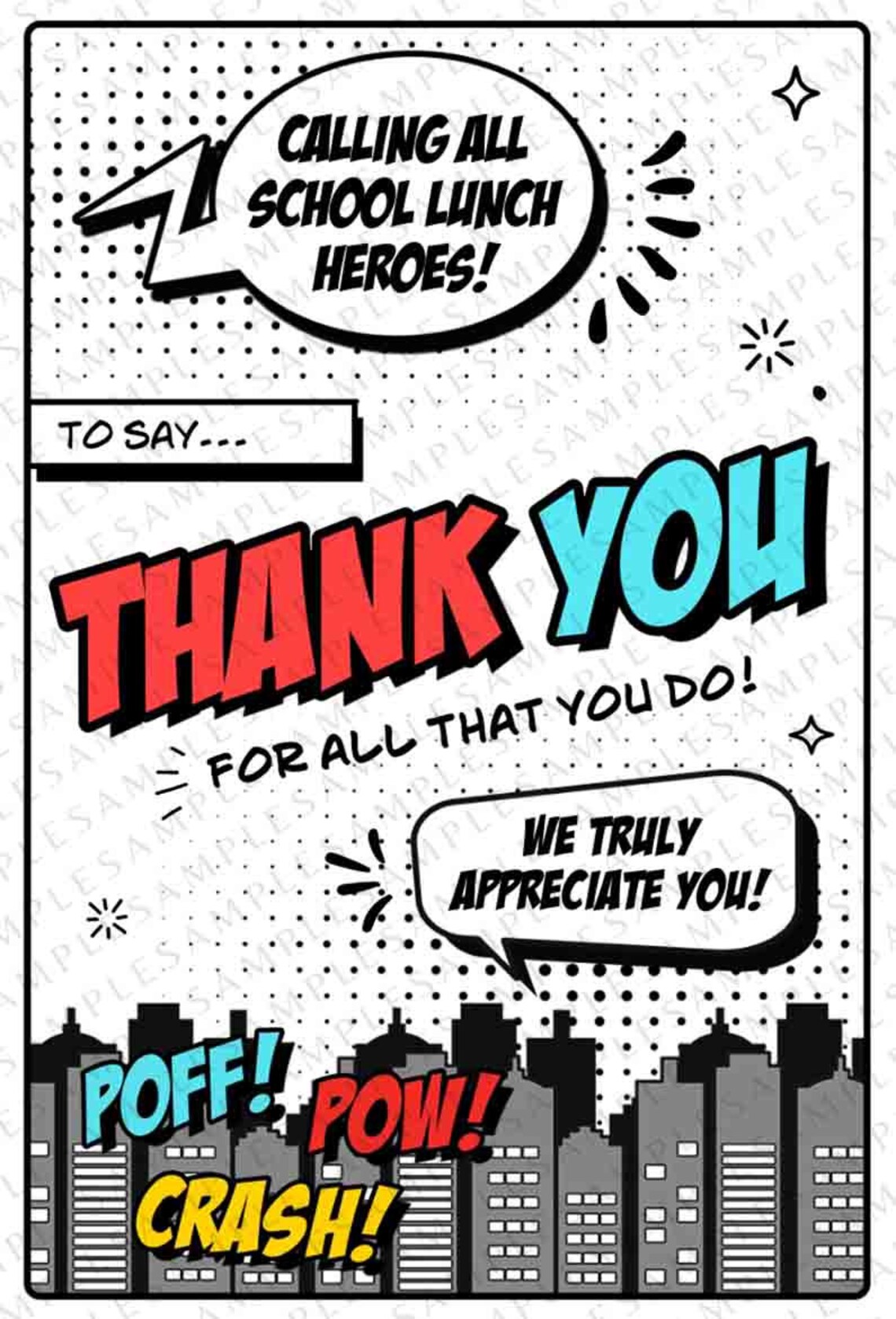 School Lunch Hero Day Appreciation Gift Tag Printable Lunch - Etsy