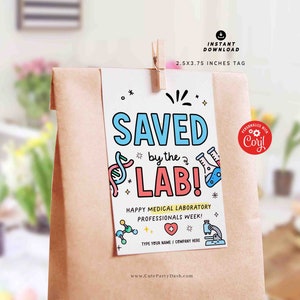 Happy Lab Week Banner Printable INSTANT DOWNLOAD Editable Medical ...
