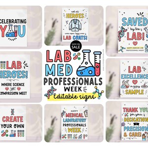 Saved by the Lab Gift Tags Printable INSTANT DOWNLOAD Editable Lab Week ...