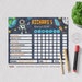 Editable Space Reward Chart for Kids, Printable Astronaut Incentive ...