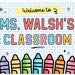 Classroom Door Welcome Sign Template INSTANT DOWNLOAD Printable Teacher ...