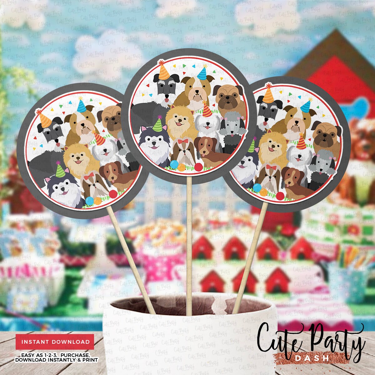 INSTANT DOWNLOAD Adopt a Puppy Sign Pet adoption party Adopt | Etsy