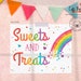INSTANT DOWNLOAD, Editable Colorful Rainbow Birthday Decor, Rainbow ...