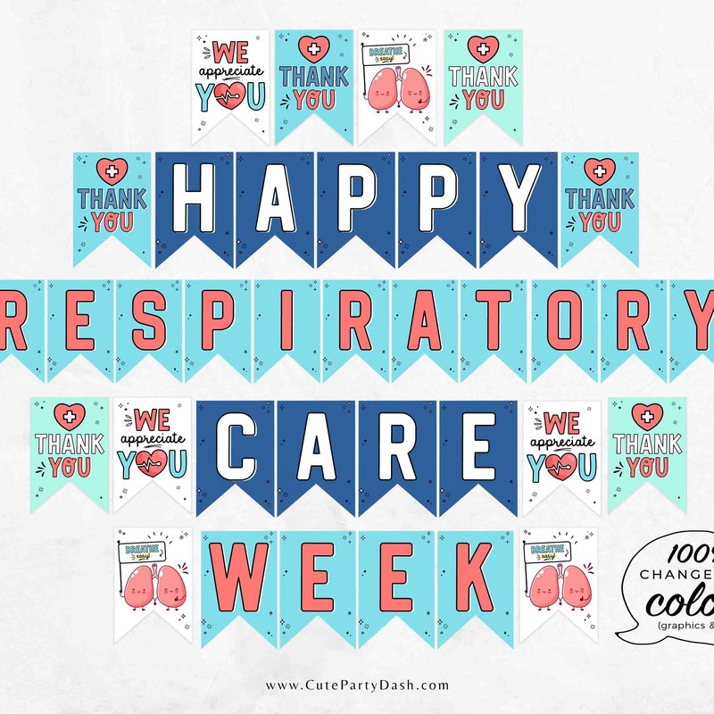 Respiratory Care Week Banner - Etsy