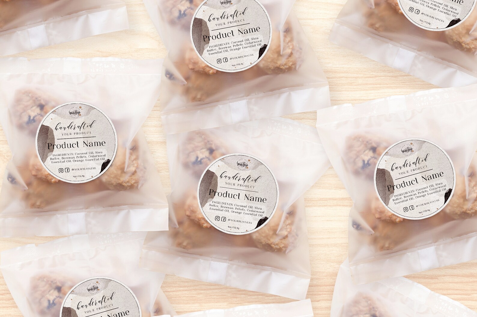 Round Product Label Editable Template INSTANT DOWNLOAD Add - Etsy