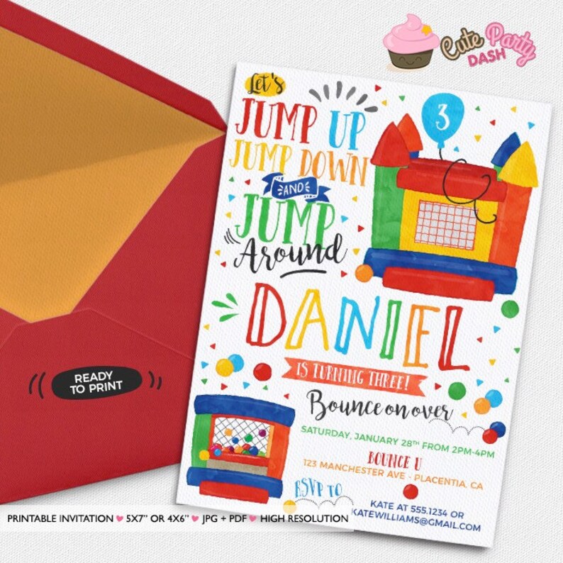 INSTANT DOWNLOAD EDITABLE Bounce House Welcome Sign Bounce | Etsy