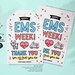 EMS Week Printable Gift Tag INSTANT DOWNLOAD Editable Happy Emergency ...