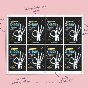 Rad Tech Week Gifts Tag Printable INSTANT DOWNLOAD Editable Happy ...