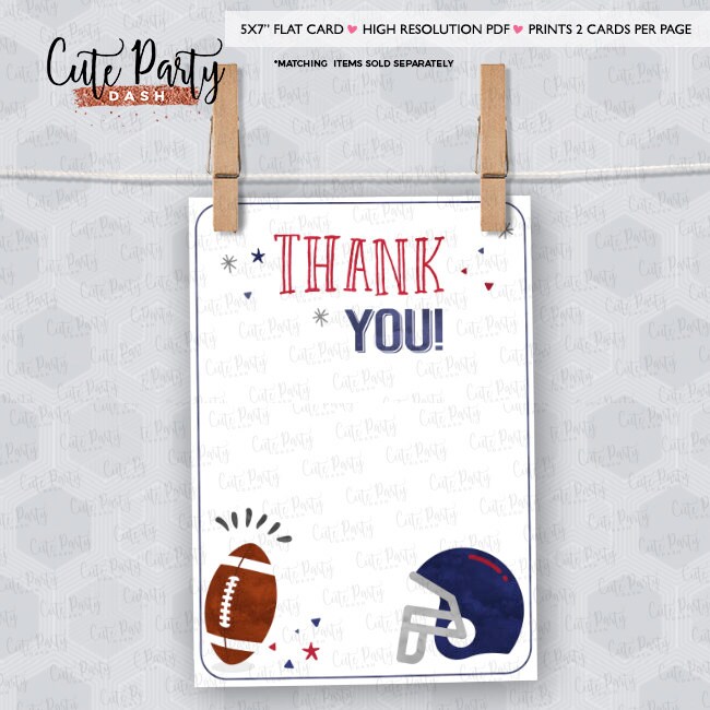 INSTANT DOWNLOAD Editable American Football First Birthday | Etsy