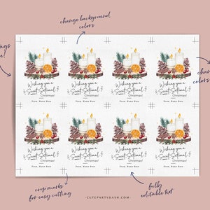 Wishing You a Scentsational Christmas Tag INSTANT DOWNLOAD Editable ...