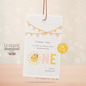 Little Sunshine Birthday Welcome Sign, Printable Editable Sunshine ...