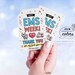 EMS Week Printable Gift Tag INSTANT DOWNLOAD Editable Happy Emergency ...