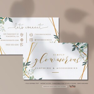 Greenery Order Form Template: Editable Small Business Form (digital ...