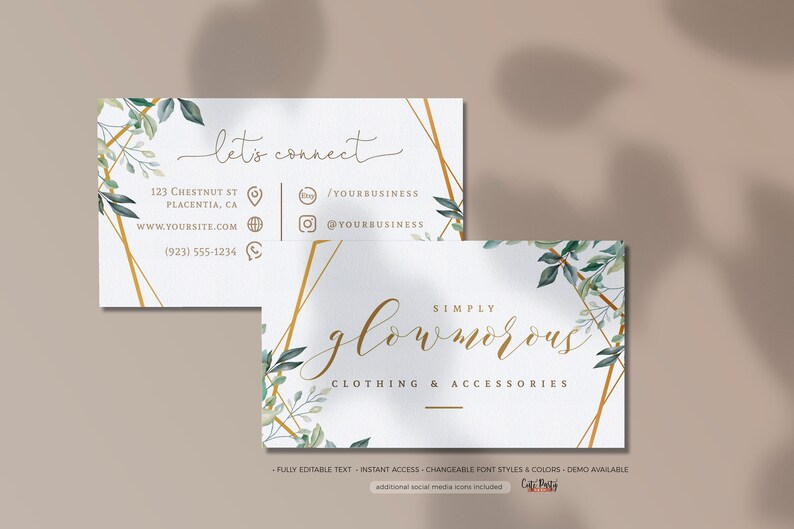 Greenery Order Form Template: Editable Small Business Form (digital ...
